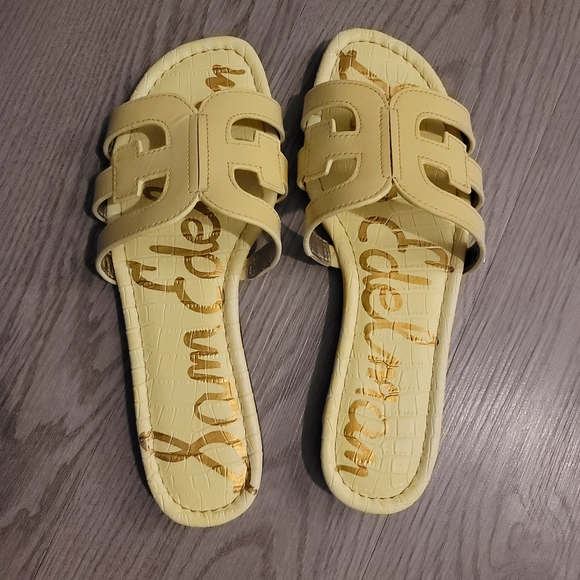 Sam Edelman | Shoes | Sam Edelman Bay Cutout Slide Sandal In Butter ...